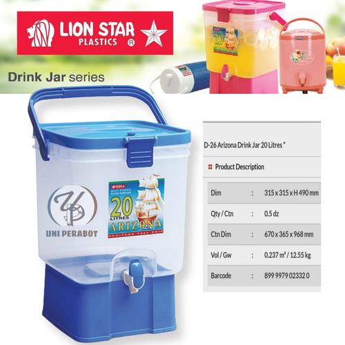 Jual LION STAR Arizona drink water jar 20 liter/dispenser minuman es 20 ...