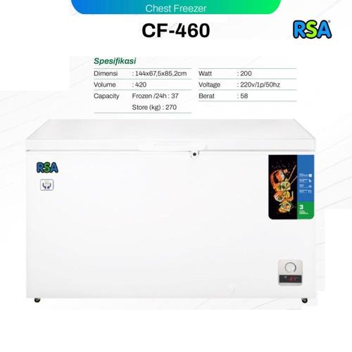 Jual RSA Lemari Pembeku / Freezer Box 400 Liter CF-460 - Jakarta Pusat ...