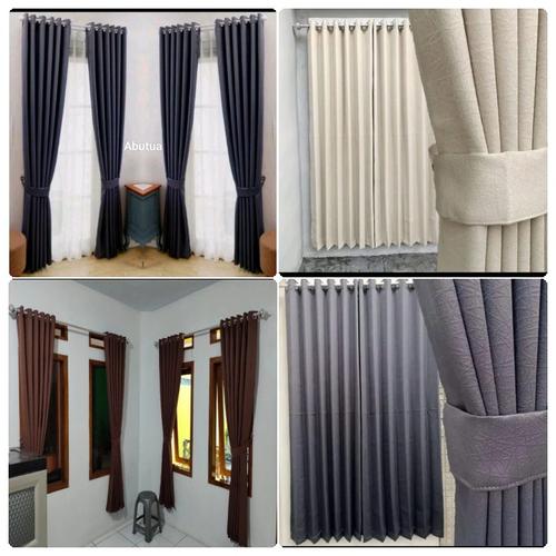 Jual Gorden jendela blackout polos import minimalis korden hordeng ...
