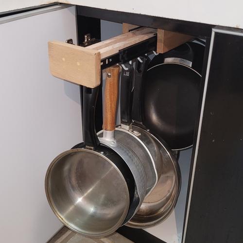 Jual Rel gantungan panci/ pan rail tarik premium - tambahan S hook ...