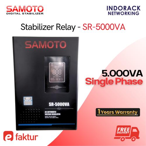 Jual SAMOTO Relay Stabilizer 5000VA AVR Stabiliser Relay Controlled ...