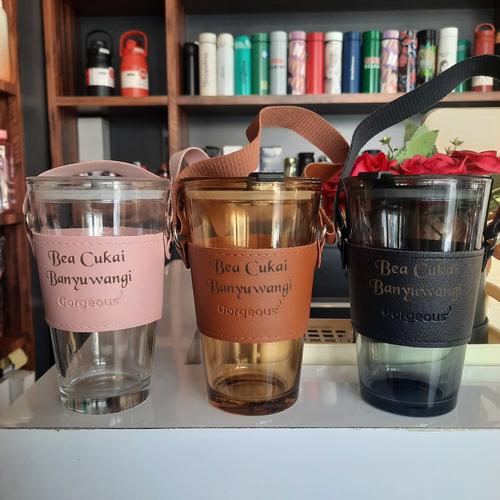 Jual GELAS CUSTOM GRAFIR TUMBLER GELAS KOPI CUSTOM GELAS POUCH FREE ...