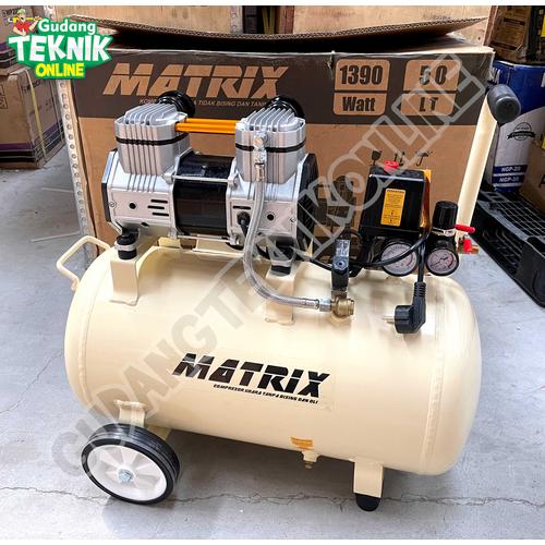 Jual MATRIX Kompresor Angin 50L OFS1390-50 MATRIX 2HP LISTRIK OILESS ...