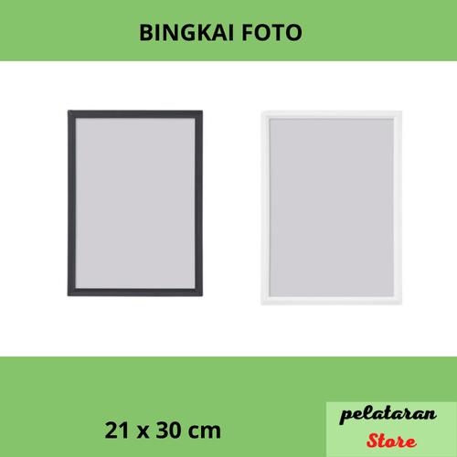 Jual Bingkai Frame Pigura Foto A4 11R 21x30 cm MInimalis - Putih - Kota ...