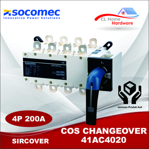 Jual COS 4P 200A SOCOMEC CHANGE OVER SWITCH SIRCOVER 4PHASE 200AMPERE - 41AC4020 - Jakarta Barat ...
