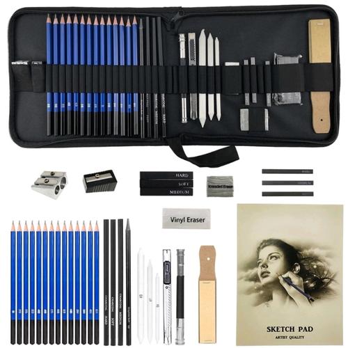 Jual Pensil Sketsa Sketching Pencil Set Drawing Kit Tools Art Set Pencil Sketch Drawing Set ...