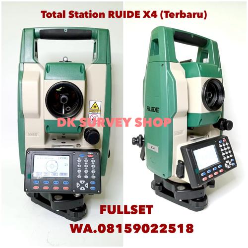 Jual TOTAL STATION RUIDE X4 akurasi 2 Detik Reflectorless 2 DISPLAY / TS RUIDE X 4 akurasi 2 ...