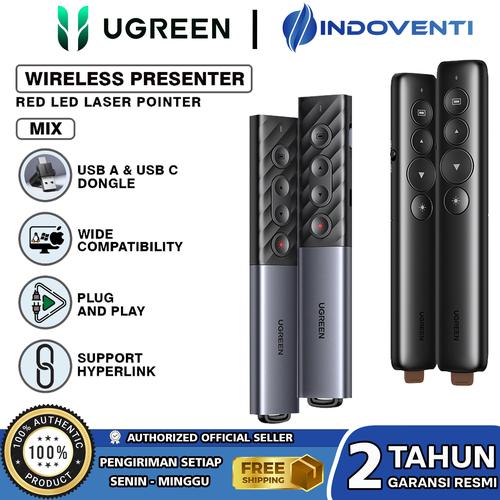 Jual UGREEN Laser Pointer Wireless Presentation Remote Control Presentasi Untuk Komputer laptop ...