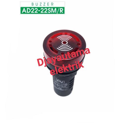 Jual Buzzer Lamp / Flash Buzzer AD22-2SM/R LED LIGHT Pilot Lamp Alarm ...