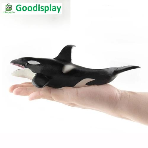 Jual mainan pajangan miniatur hewan ikan paus orca killer whale ...