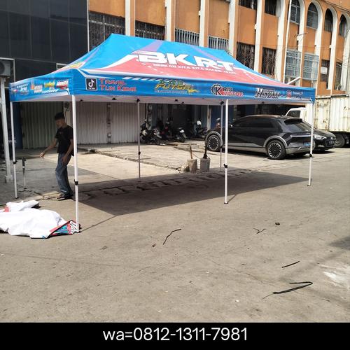 Jual TENDA LIPAT/PROMOSI UKURAN 3X6 ATAP PRINTING GRATIS DISAIN LOGO ...