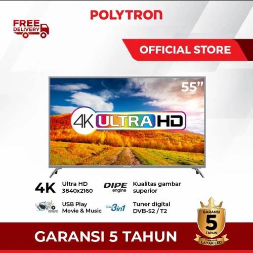 Promo POLYTRON PLD 55US8850 UHD 4K PLD55US8850 DIGITAL SATELIT TV 55 ...