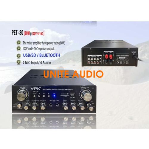 Jual Ampli Mixer VPK PET 80 VPK PET-80 Mixing Amplifier 80 Watt VPK ...