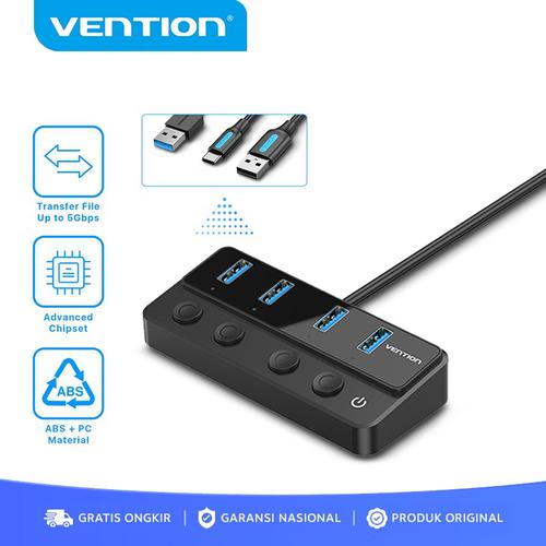 Jual Vention USB Hub 3.0 Multiport with Individual Power Switches - CHW ...