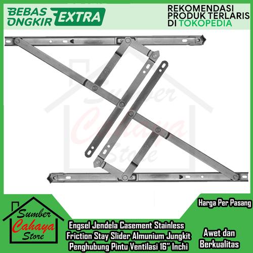 Jual Engsel Casement Friction Stay 16” Inch Daun Jendela Aluminium ...