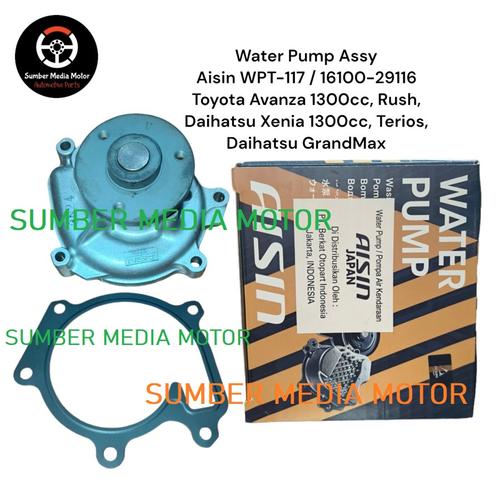 Jual Aisin Water Pump Assy WPT-117 / 16100-B9010 Toyota Avanza 1300cc, Daihatsu Xenia 1300cc ...