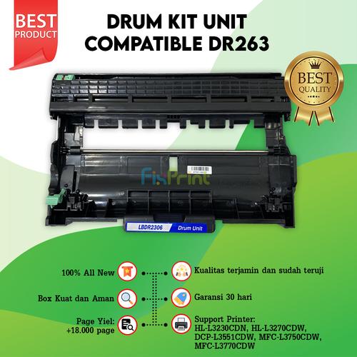 Jual Drum Kit Unit Compatible DR263 DR-261 New Printer HL-L3230CDN ...