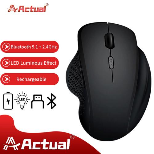 Promo Actual 【COD】Wireless Mouse Rechargeable 2.4G Bluetooth USB Office ...