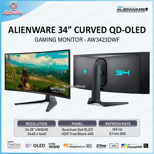 Jual DELL ALIENWARE MONITOR GAMING 34 CURVED QD-OLED - AW3423DWF ...