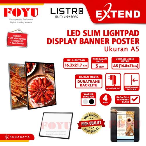 Jual LED Slim Light Pad Display Poster Neon Box Menu Lampu Extend ...