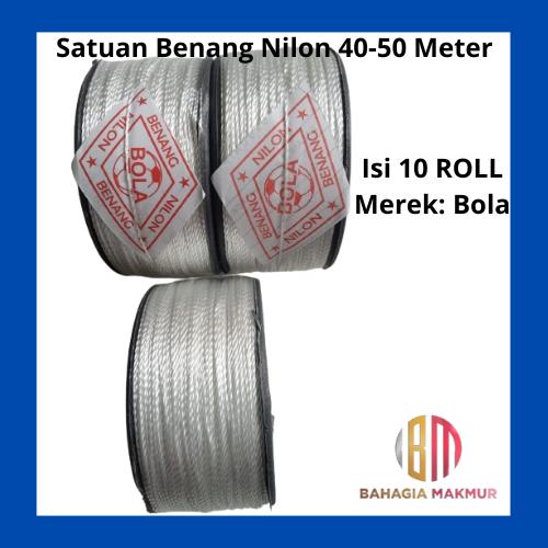 Jual Satuan Benang Nilon 40-50 Meter / Benang Nilon Bangunan / Benang ...