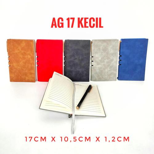 Jual ag 17 kecil, buku perusahaan, cover kulit, agenda kerja catatan ...