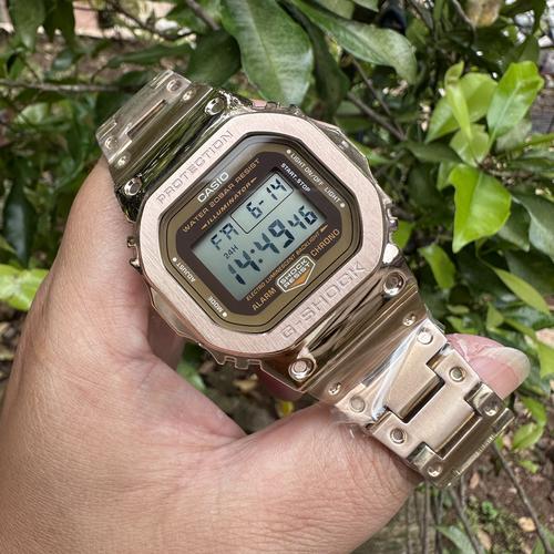 Jual gshock dw5600 custom bnb metal g-shock dw-5600 steel g shock dw ...