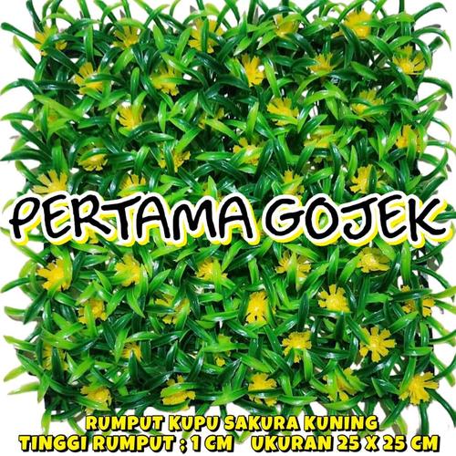Jual Rumput Kupu Sakura/ Bunga Plastik/ Daun Plastik/ Rumput Plastik ...