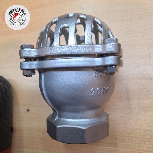 Jual Foot Valve Stainless SS304 Drat 1" 1.1/2" 2" 2.1/2" 3" 4" Inch - 2 ...