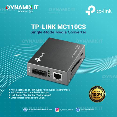 Jual TP-Link / TPLink TL-MC110CS Fast Ethernet Media Converter FO - MC110CS - Kota Surabaya ...