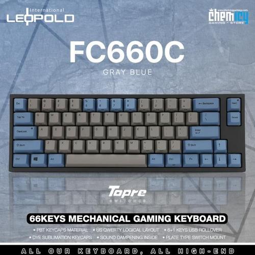 Jual Leopold Fc660C Grey Blue Dye Sub Pbt Mechanical Gaming Keyboard ...