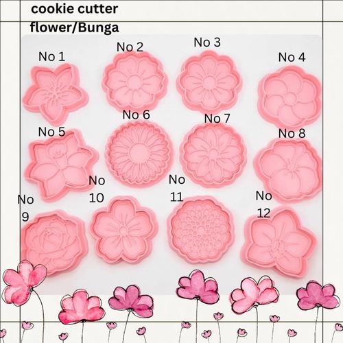 Jual cookie cutter Cetakan Kue Flower / Bunga 3D - Kab. Tangerang ...