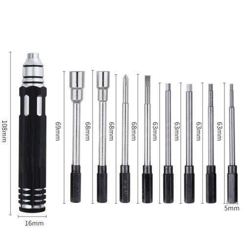 Jual Revox Pro 8 in 1 Obeng Hexagon Screwdriver Set For RC Model ...