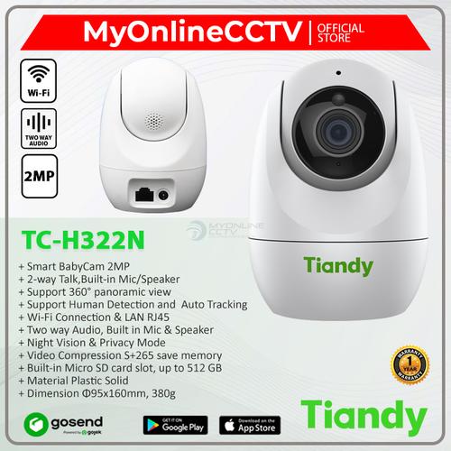 Promo Tiandy TC-H322N 2MP IP Camera Color Night Hunter Wireless 360 ...