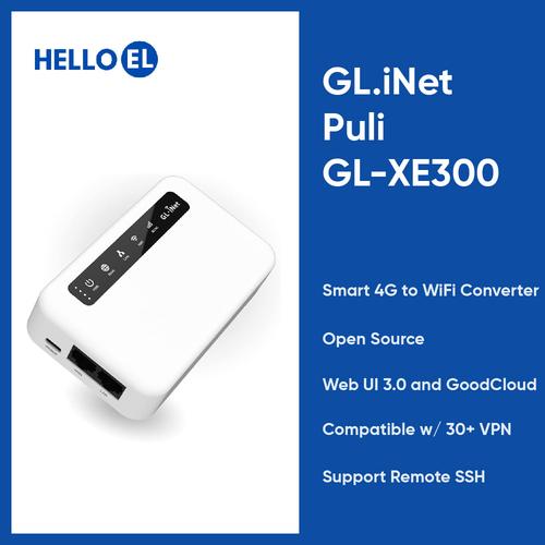 Jual GL.iNet Puli GL-XE300 CAT6 Portable 4G LTE IoT Gateway Mobile VPN ...