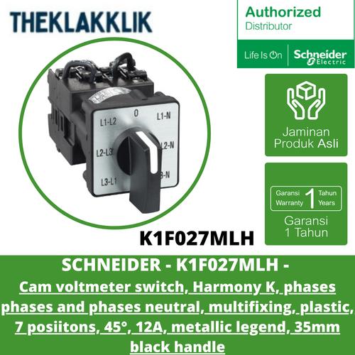 Jual SCHNEIDER - K1F027MLH - Cam voltmeter switch, Harmony K, phases ...