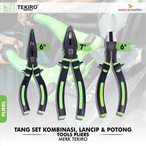 Jual Tang Set Merk Tekiro Pliers 1 Set Type PL-PS1974 Isi Tang Lancip ...