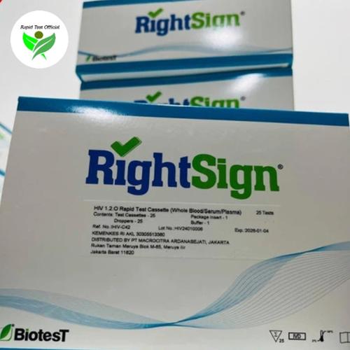Jual HIV Rightsign isi 25 test - Kota Tangerang Selatan - Rapid test ...