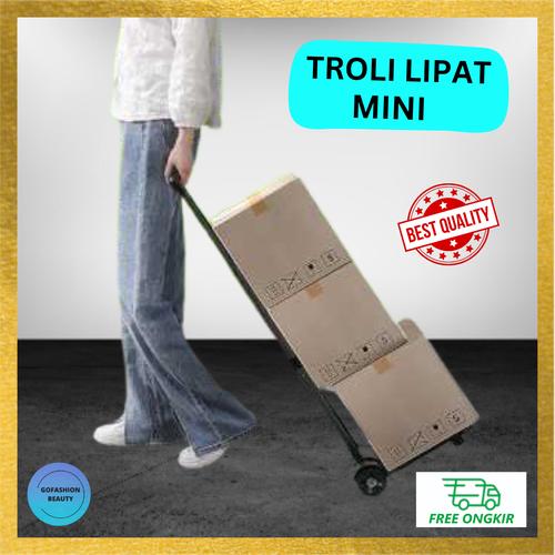 Jual Troli Mini Lipat Desain Portabel Angkut Koper Galon Box Serbaguna ...