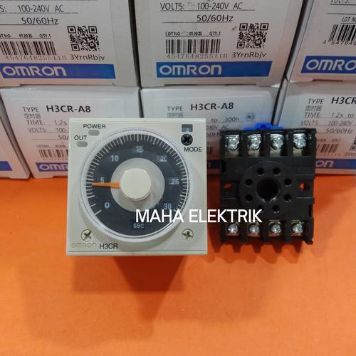 Jual timer omron h3cr a8 220vac 8kaki satu set socket - Jakarta Barat - maha kekal electric ...