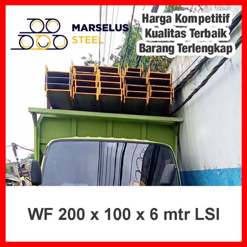 Jual WF 200 x 100 x 6 mtr SNI Lautan Steel / Besi IWF 200 Wide Flange ...