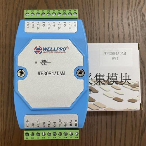 Jual Wellpro WP3084ADAM Analog Input 0 10V Modbus RS485 Module Voltage ...