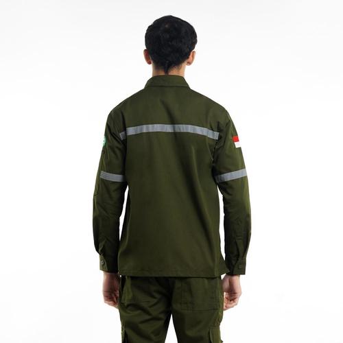 Jual Eliter Workwear Baju Kerja Proyek Warna Army Seragam Kerja Teknisi ...