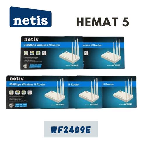 Jual Hemat 5 - Netis 300mbps Wireless & Router - WF2409E w/ 3 Antennas ...