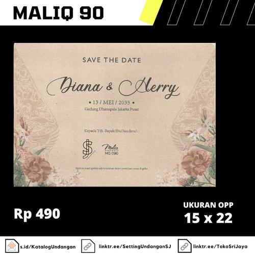 Jual Undangan Pernikahan Blanko Kosong Maliq 90 - Kota Surakarta - SJ ...
