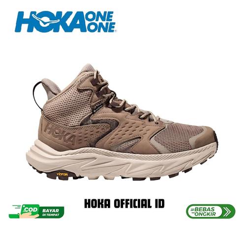 Jual SEPATU HOKA ONE ONE ANACAPA GTX MID BROWN HIKING BOOTS WATERPROOF ...