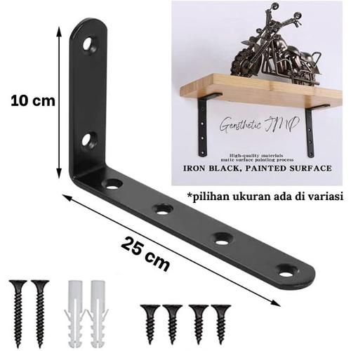 Jual Siku Penyangga Rak Besi Breket Ambalan Shelf Bracket Rak Gantung ...