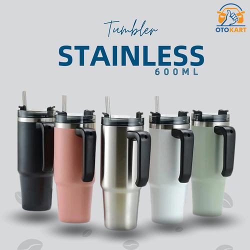 Jual TUMBLER STAINLESS STEEL 600ML/ BOTOL MINUM STAINLESS STEEL TAHAN ...