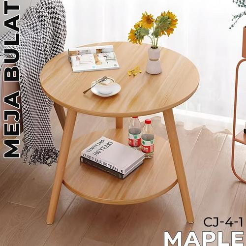 Jual Meja Bulat Ruang Tamu Meja Bundar Design Modern 1 Dan 2 Susun Meja ...