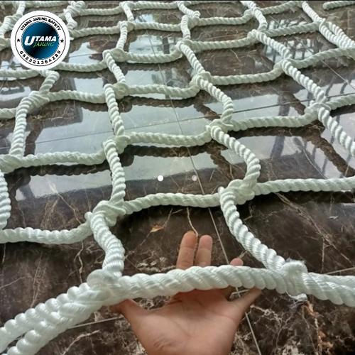 Jual jaring tali tambang nilon 20mm, jaring panjat, jaring pengaman ...